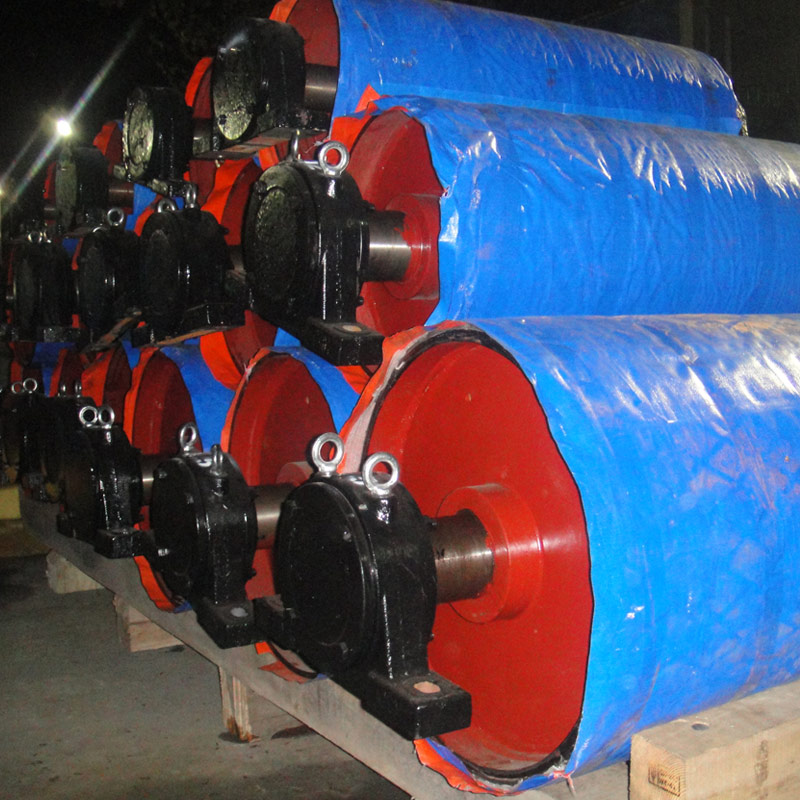 Long Distance Belt Conveyor Diamond Shape Rubber Lagging Pulley - Buy ...